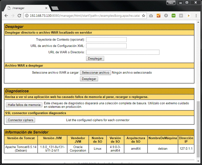 Cómo instalar y configurar Apache Tomcat en GNU/Linux Debian