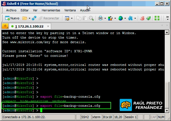 Cómo crear y restaurar un Backup en MikroTik y RouterOS