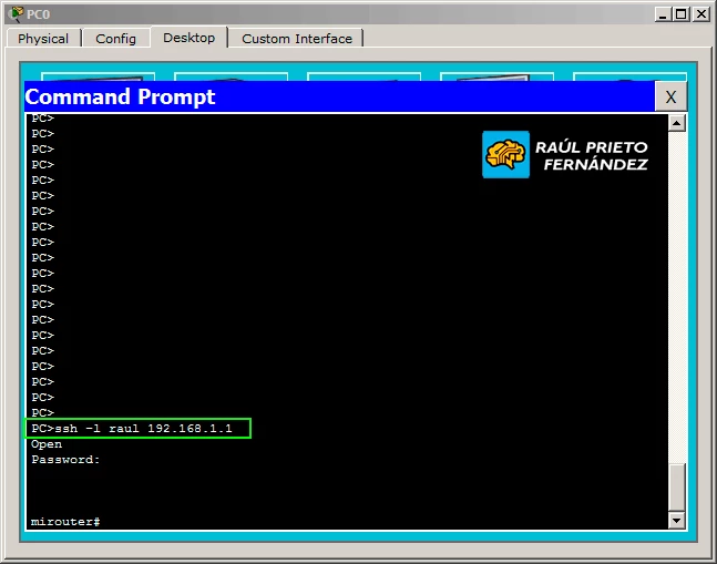 Cómo configurar y activar SSH en Packet Tracer