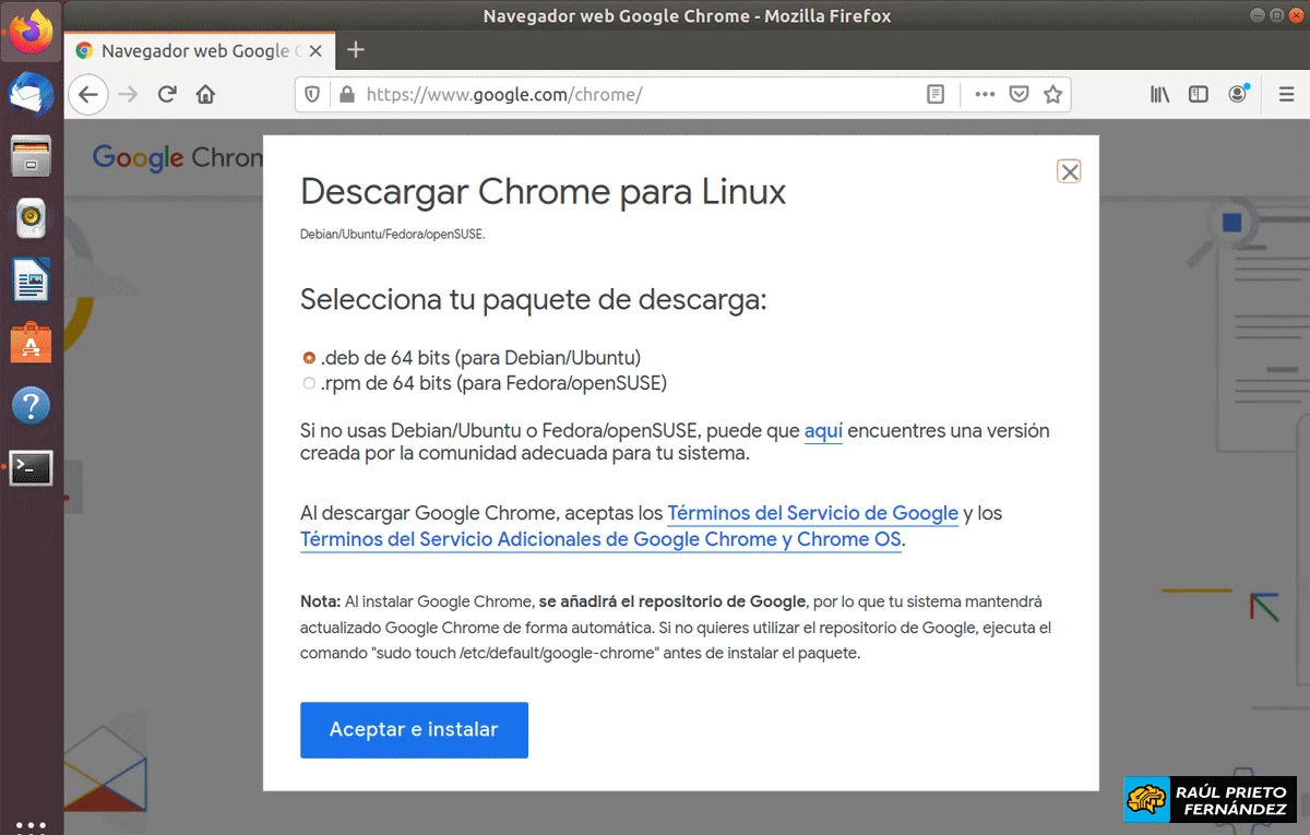 Cómo instalar Google Chrome en Ubuntu