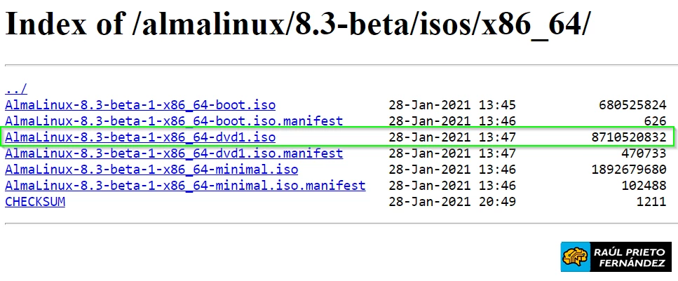 Cómo instalar Alma Linux