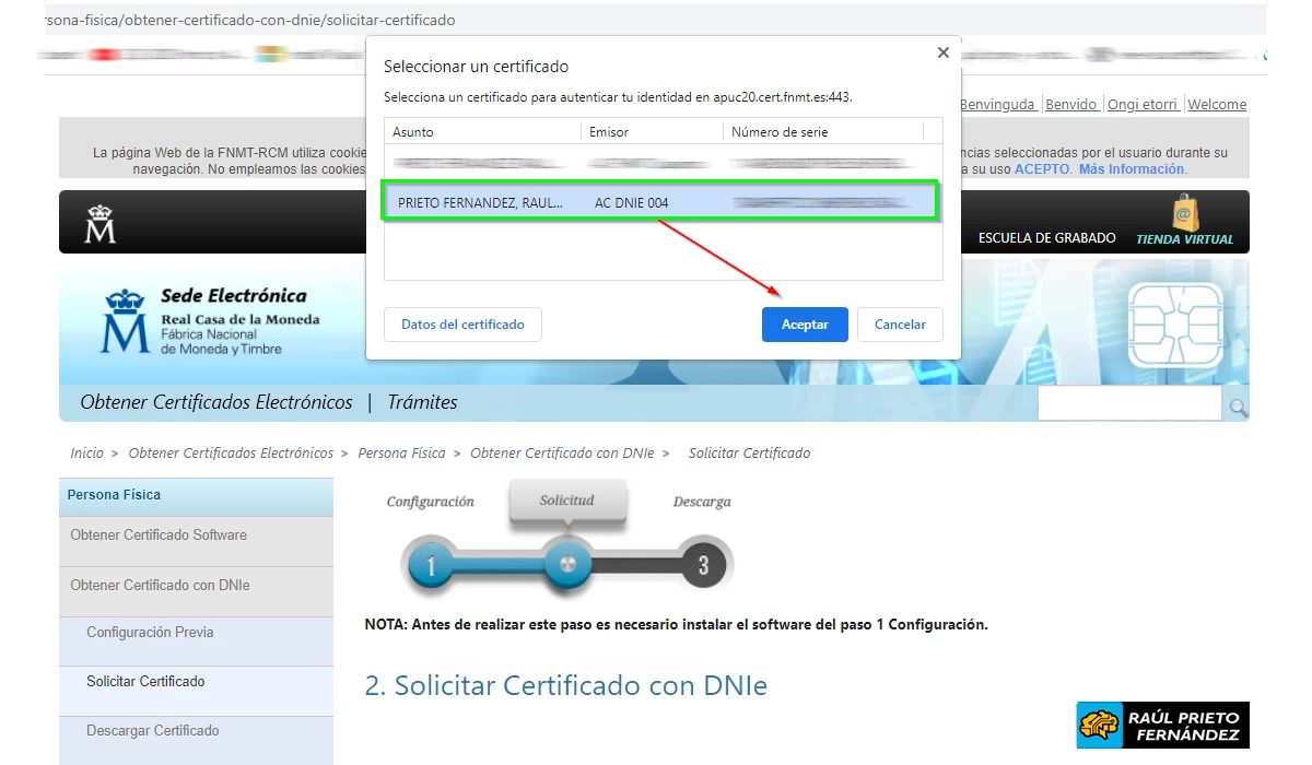 Cómo obtener tu certificado digital con DNIe