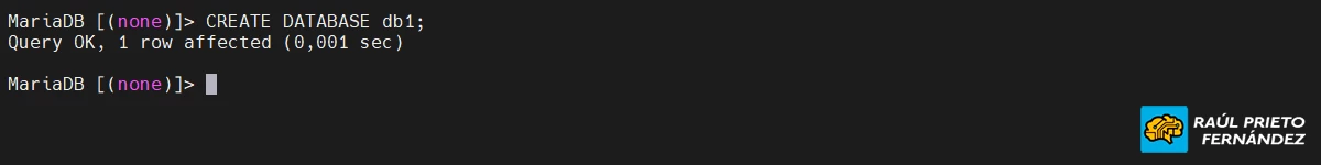 Cómo crear una base de datos en MySQL/MariaDB