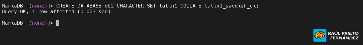 Cómo crear una base de datos en MySQL/MariaDB