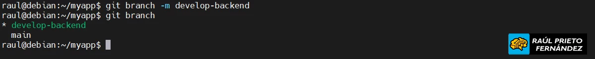 Cómo renombrar una rama en Git