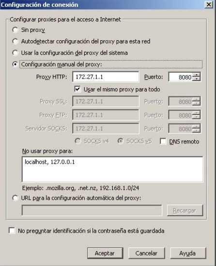 Cómo configurar proxy SQUID en modo NO transparente