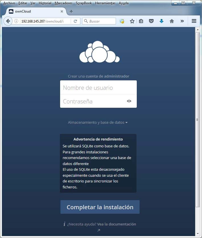 Cómo instalar y configurar OwnCloud en GNU/Linux Debian