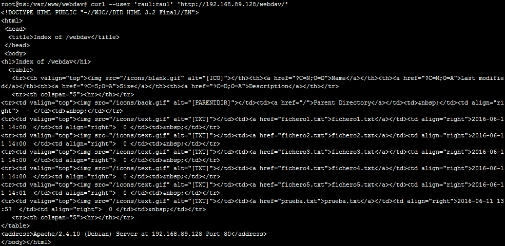Cómo usar Curl para trabajar con ficheros remotos en un Webdav