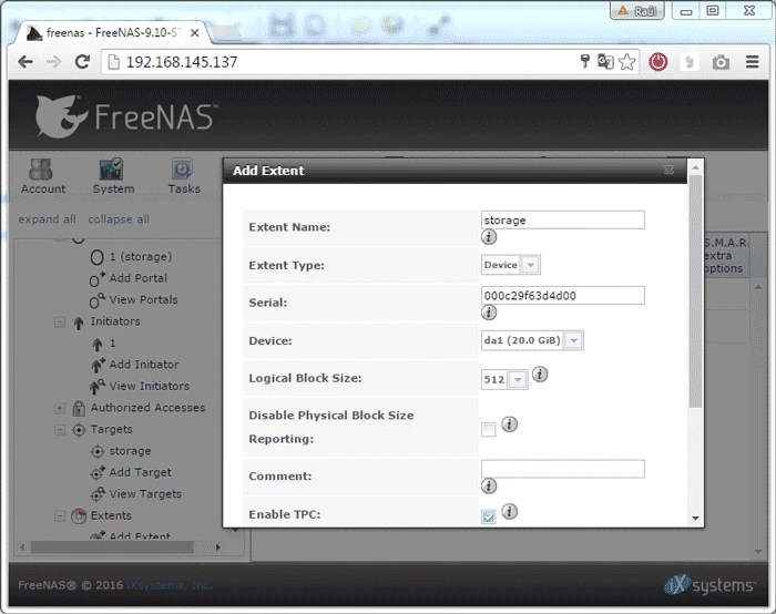 Cómo instalar FreeNAS y configurar iSCSI en Windows 7