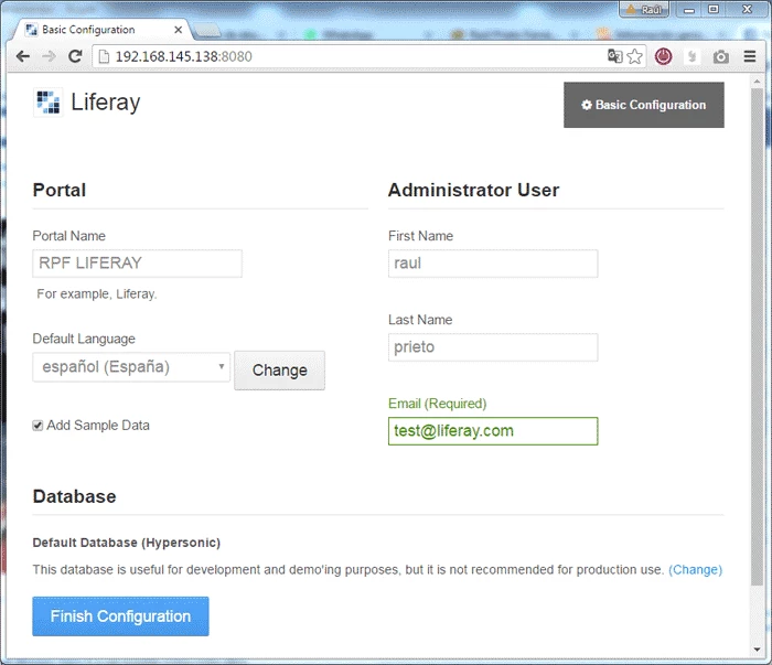 Cómo instalar y configurar Liferay en GNU/Linux Debian