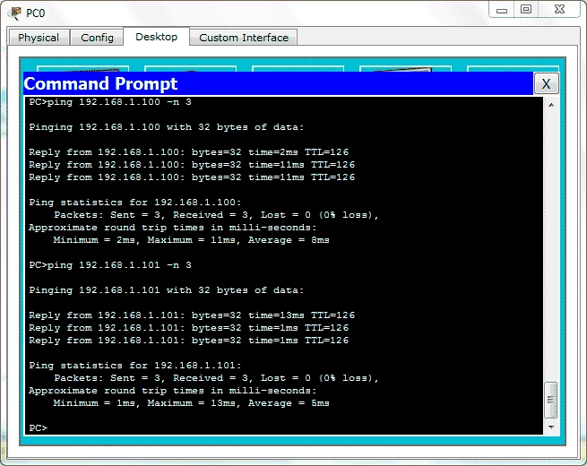 Enrutamiento estático con Packet Tracer